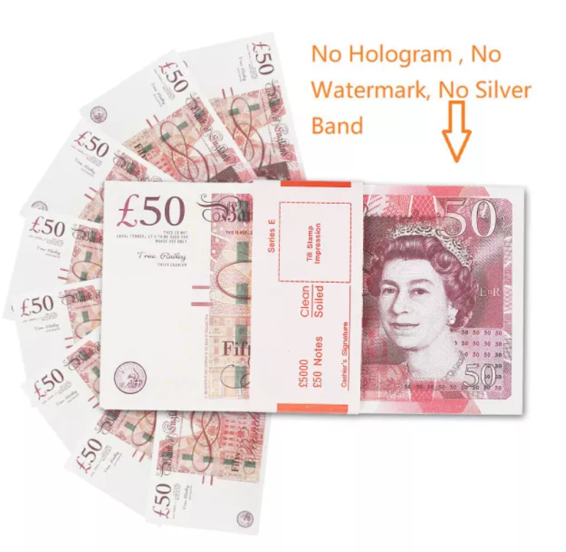 PROP MONEY | UK PROP MONEY | UK POUNDS GBP BANK £50 – PlayMovieMoneyUK