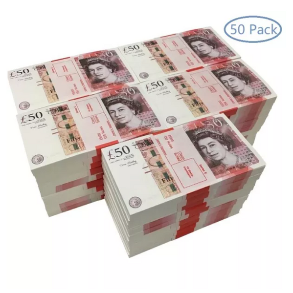PROP MONEY | UK PROP MONEY | UK POUNDS GBP BANK £50 – PlayMovieMoneyUK