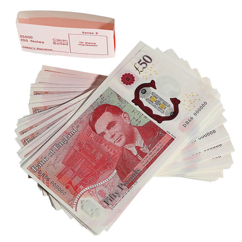 NEW EDITION | UK PROP MONEY | UK POUNDS GBP BANK NEW £50 – PlayMovieMoneyUK